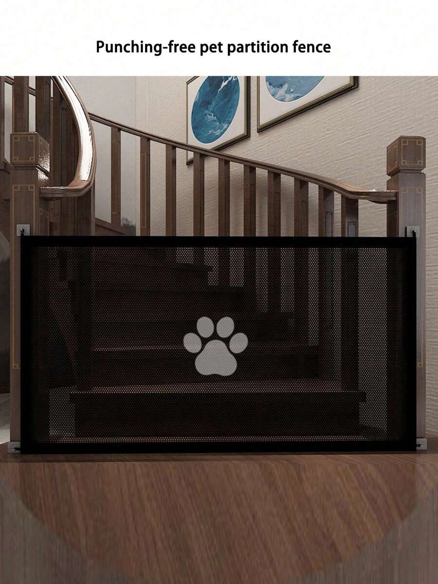No-Drill Pet Isolation Fence Portable Foldable Dog Safety Protection ...