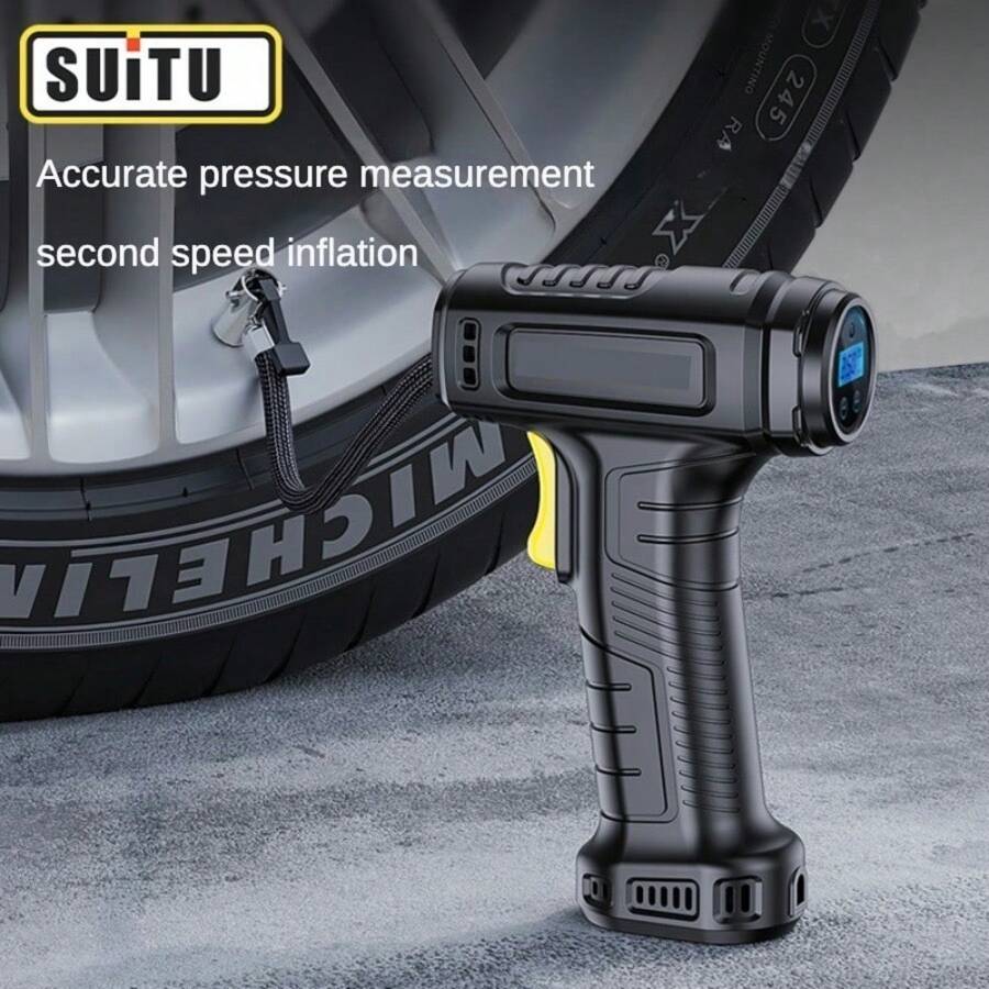 SUITU Car Mounted Inflation Pump, Wireless Car Air Pump, Electric Air ...