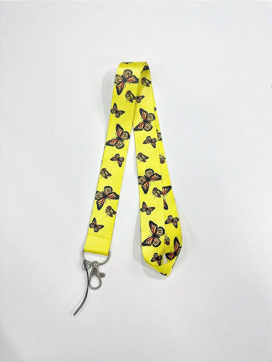 1pc Cartoon Butterfly ID Card Lanyard, Suitable For Hanging Keys, Phone Lanyards, Game Consoles ...