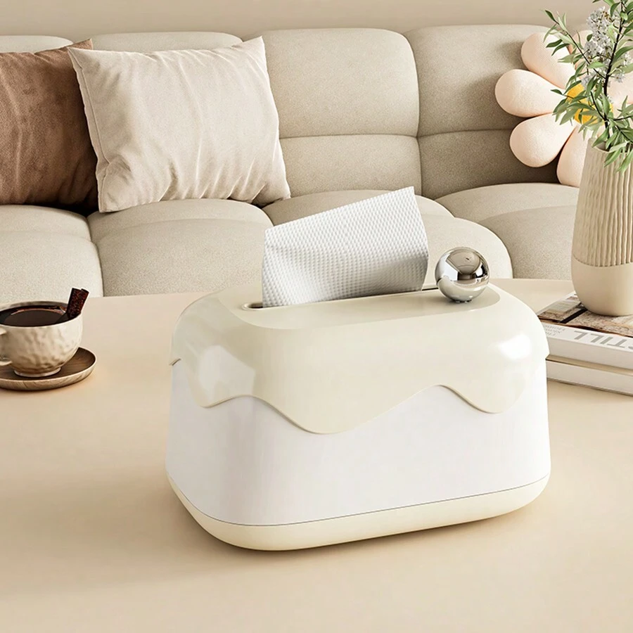 Creative Spring Tissue Box For Bathroom Living Room And Bedroom, Creamy ...