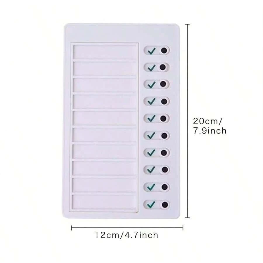 1pc DIY Sliding Routine Chart, Custom Daily Schedule Tasks Memo ...