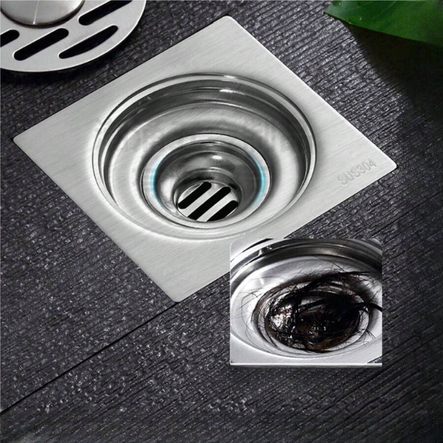 1PC Sealed Universal Style1PC 304 Thickened Stainless Steel Floor Drain ...