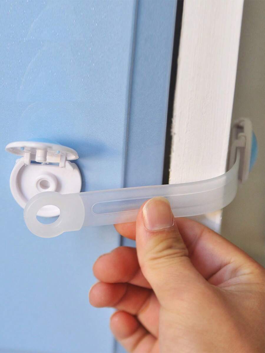 3pcs Transparent Safety Lock Latch For Cabinet, Drawer, Fridge And Door ...