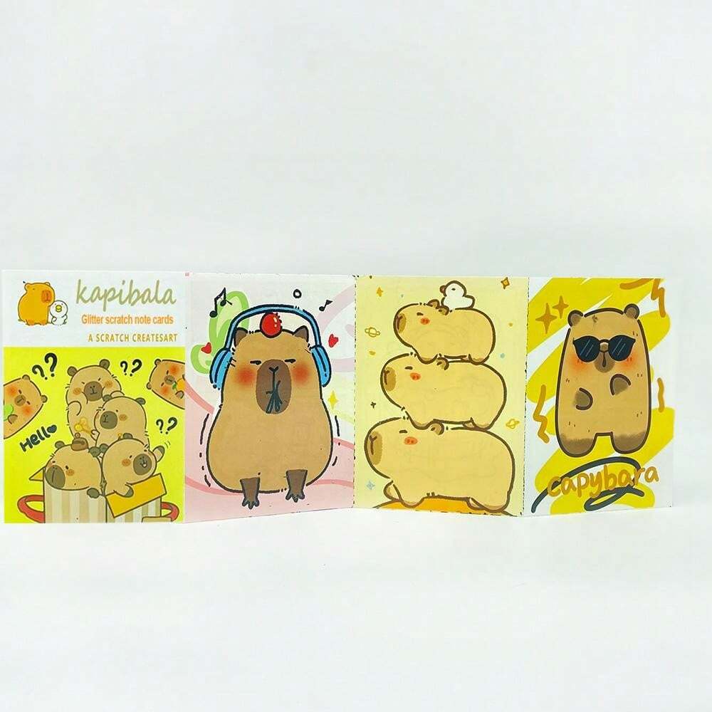 Capybara Graffiti Memo Pad: With Various DIY Ways, Colorful And Cute ...