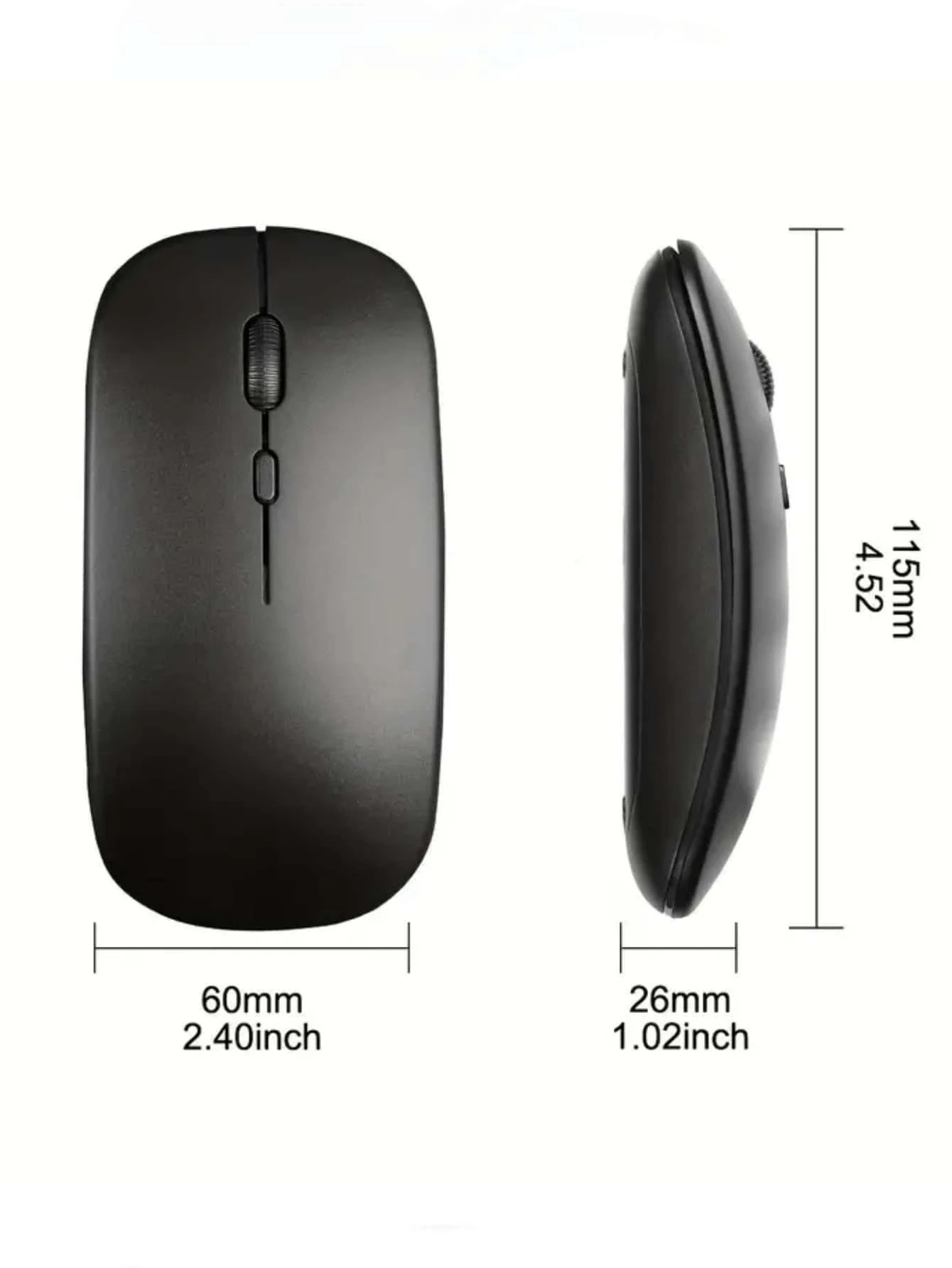Wireless Mouse RGB Rechargeable Mice Wireless Computer Mause LED ...
