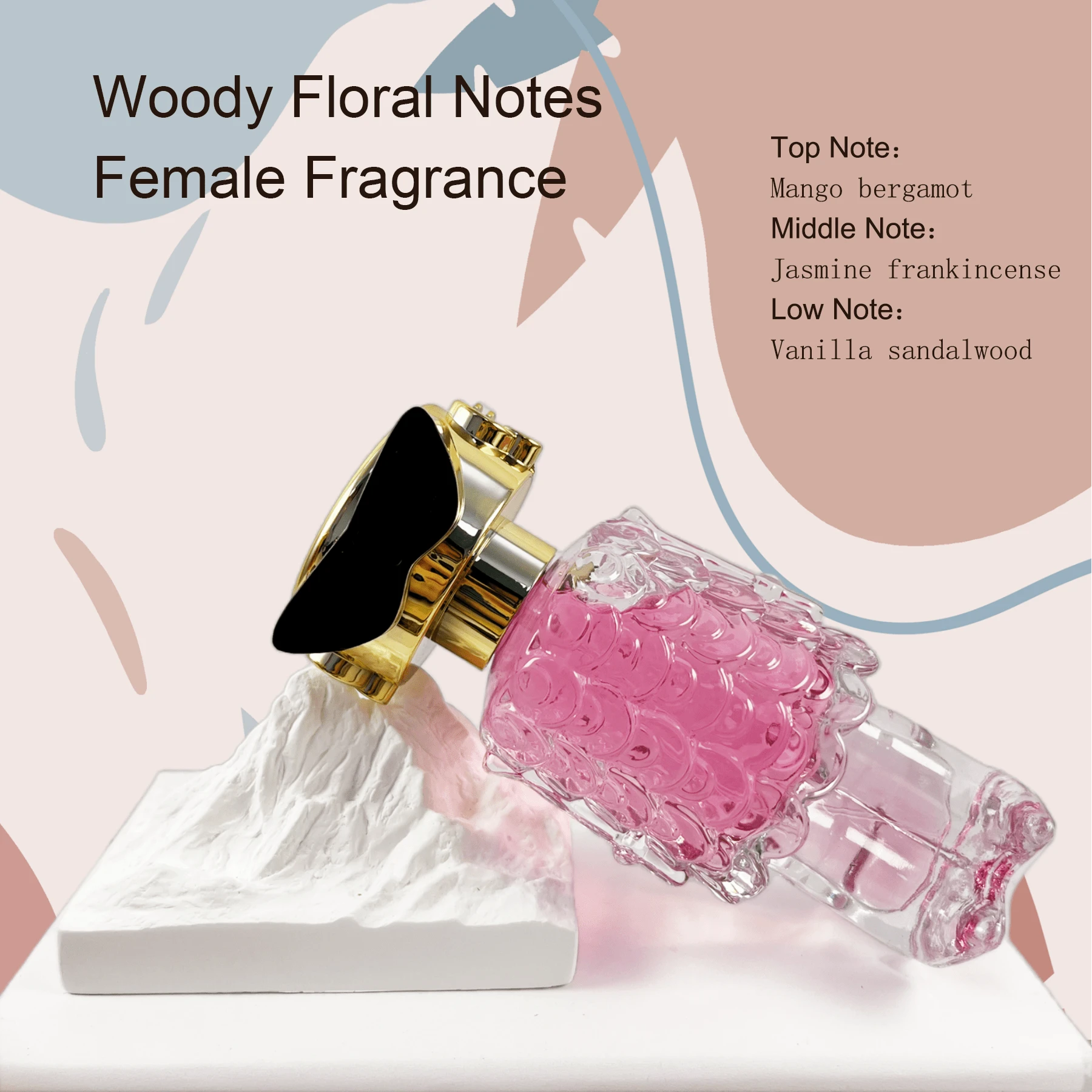 80ML 2.7FL.OZ Woody Floral Note Women Perfume,Lemon Mango Frankincense ...