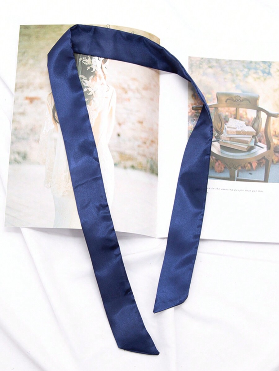 1Pc Women Solid Color Scarves Long Scarf Small Streamer Bag Handbag ...