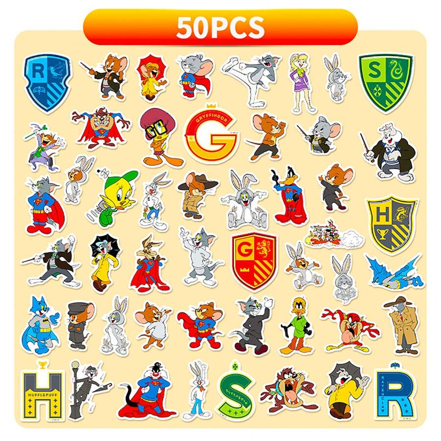 50 peças Adesivos Oficiais Tom e Jerry Licenciados pela Warner Bros ...