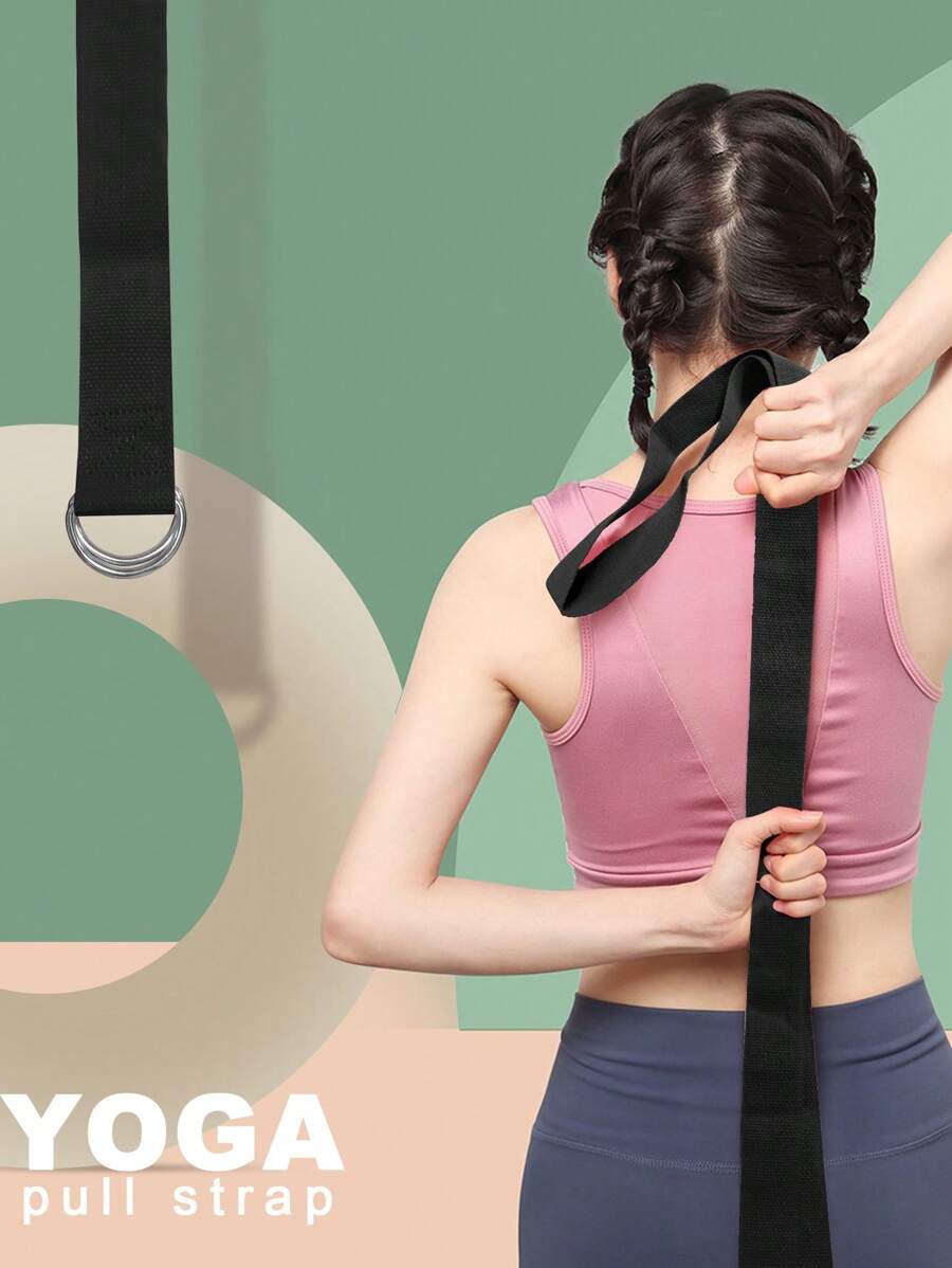 Yoga Stretching Belt 180cm/70.86in Long Fabric Rope Fitness Exercise ...