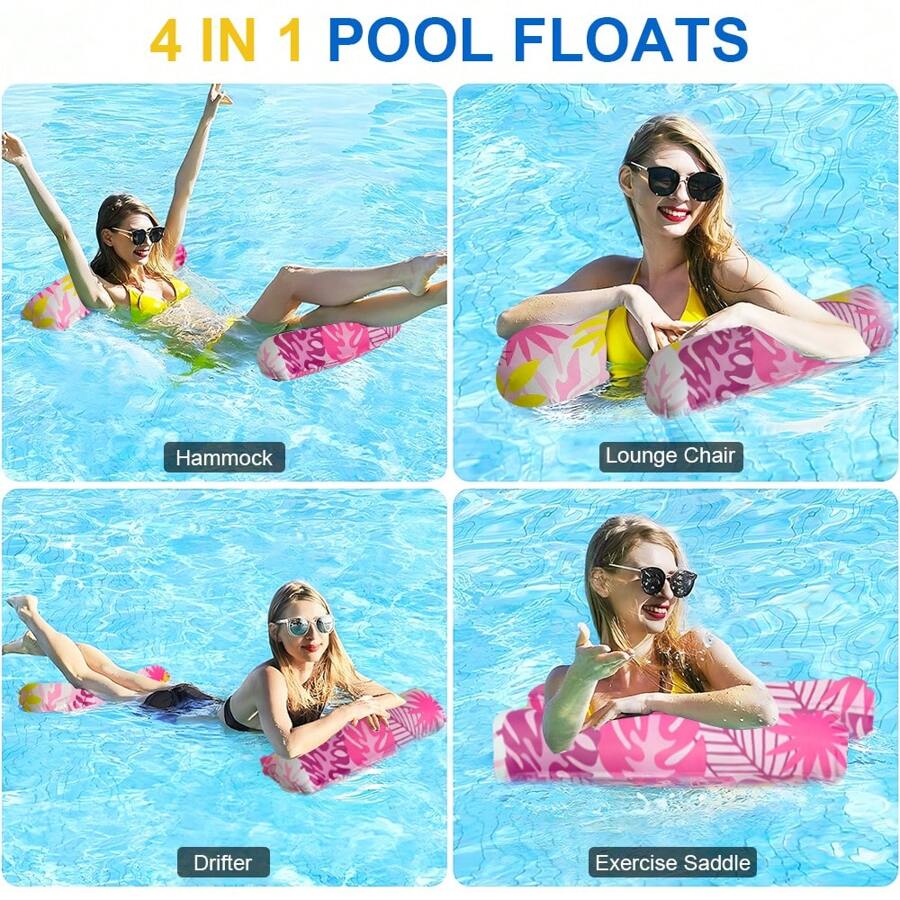 1pc Inflatable Water Hammock With Two Separate Air Chambers ...