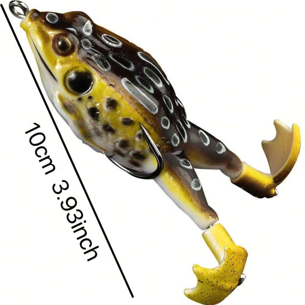 Fishing Lures Set, Topwater Frog Lure Soft Fishing Bait With Tackle Box ...