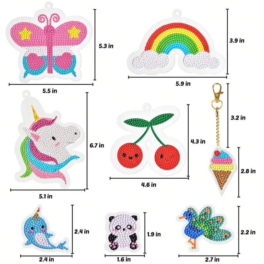 24pcs Diamond Painting Stickers Kits, Arts And Crafts Kits For Girls ...