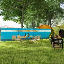 Outsunny Camping Windbreak, Windbreaker Blocker With Clear Windows ...