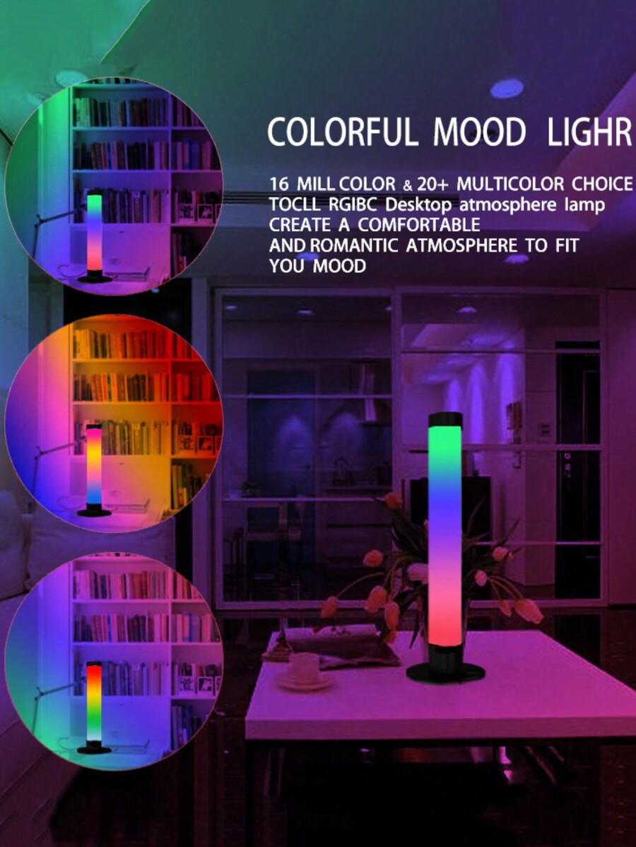 1pc LED Desktop Ambient Light With Remote Control For USB Environment ...