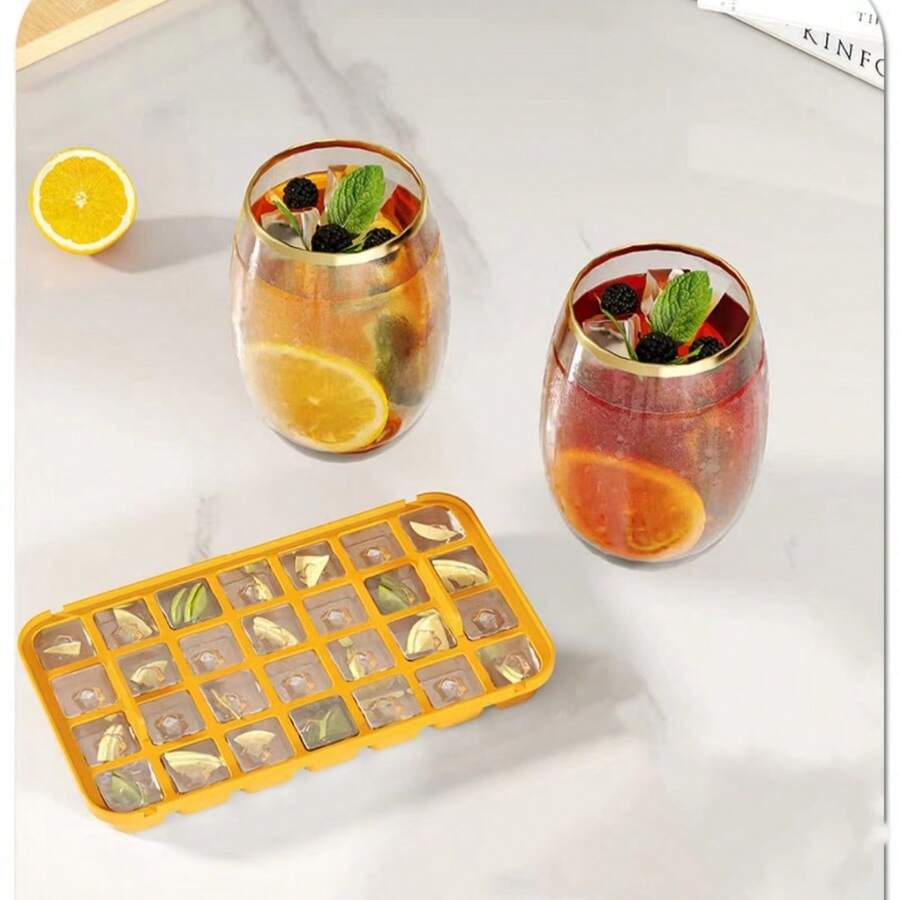 1pc New 68 Ice Cube Tray Press Ice Mold Refrigerator DIY Ice Box ...