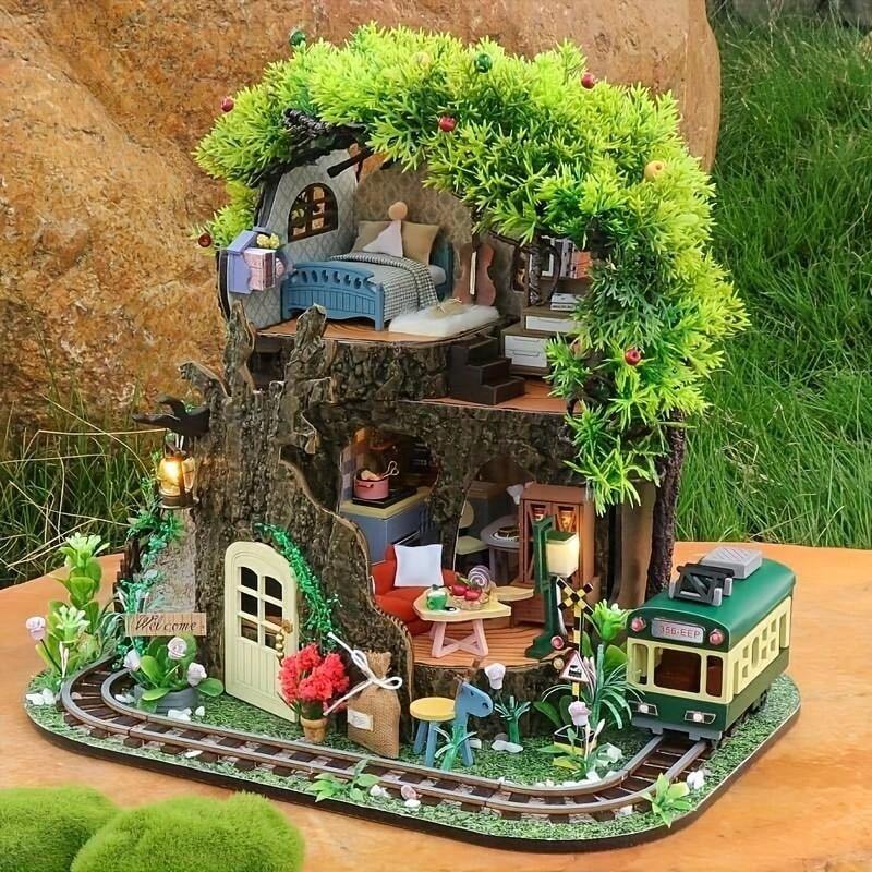 1pc DIY Model House, Micro Landscape, Assembling Miniature ...