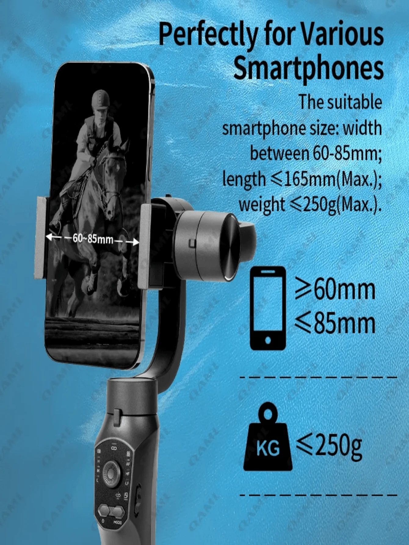 QAML F10pro 3-assige handheld gimbal smartphone-stabilisator mobiele ...