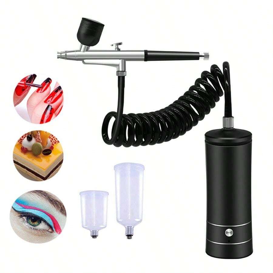 Airbrush With Compressor Portable Cordless Air Brush For Nails Cake ...