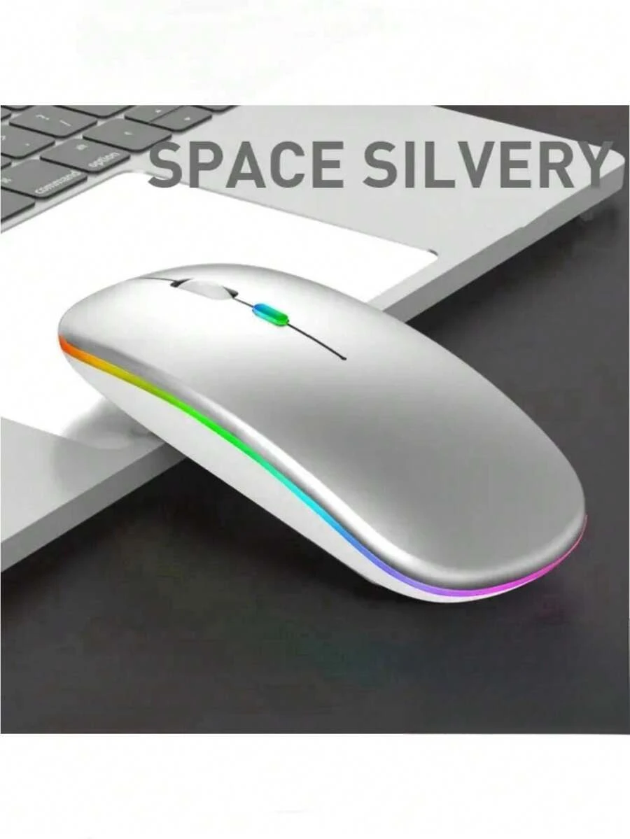 Wireless Mouse RGB Rechargeable Mice Wireless Computer Mause LED ...