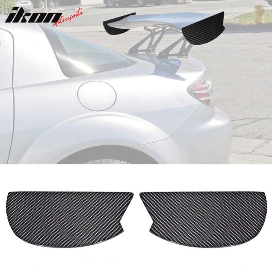 Universal Rear Spoiler Wing Side Plate Fits For Most Cars V3 Style ...