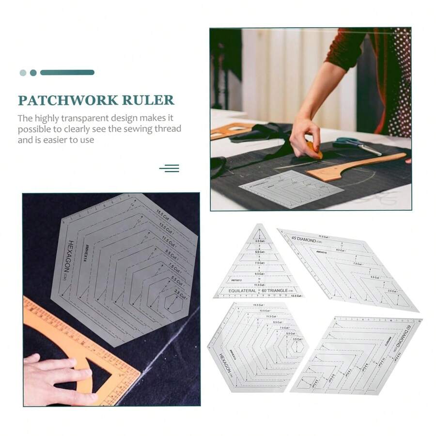 Quilting Ruler, Handmade Quilting Templates, 60 Degree Triangle And ...