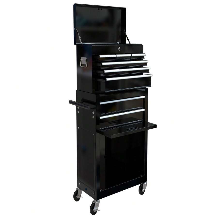 8 Drawers Rolling Tool Chest,Portable Rolling Tool Boxes With Wheels ...
