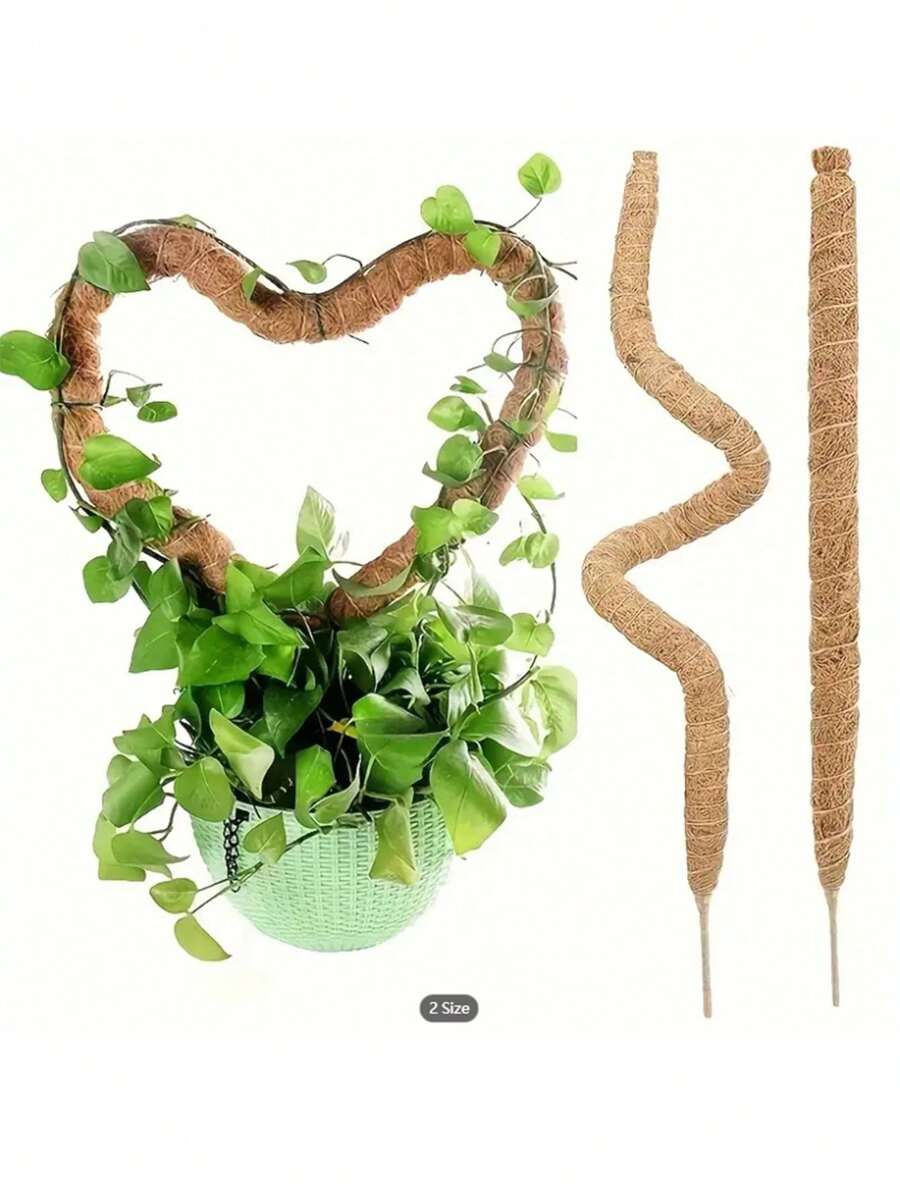 1-Pack Adjustable Coconut Coco Coir Moss Pole,Bendable Moss Pole With ...