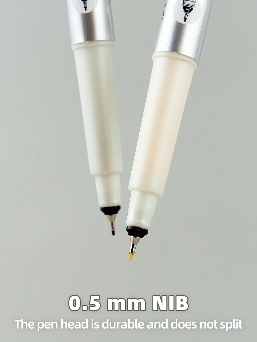 12pcs Black Waterproof Fine Line Pen For Sketching, Drawing, Cartoon ...