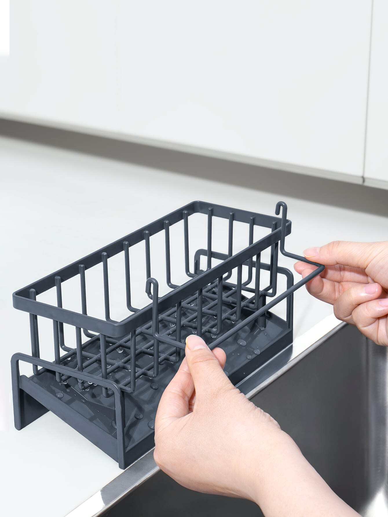 1pc Kitchen Drain Sponge Rack, Household Sink Dish Cloth Rack ...