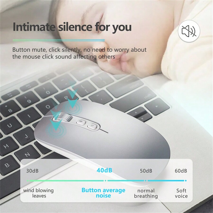 JOMAA JOMAA AI Smart Voice Mouse Speech To Text Mouse Rechargeable 2.4G ...