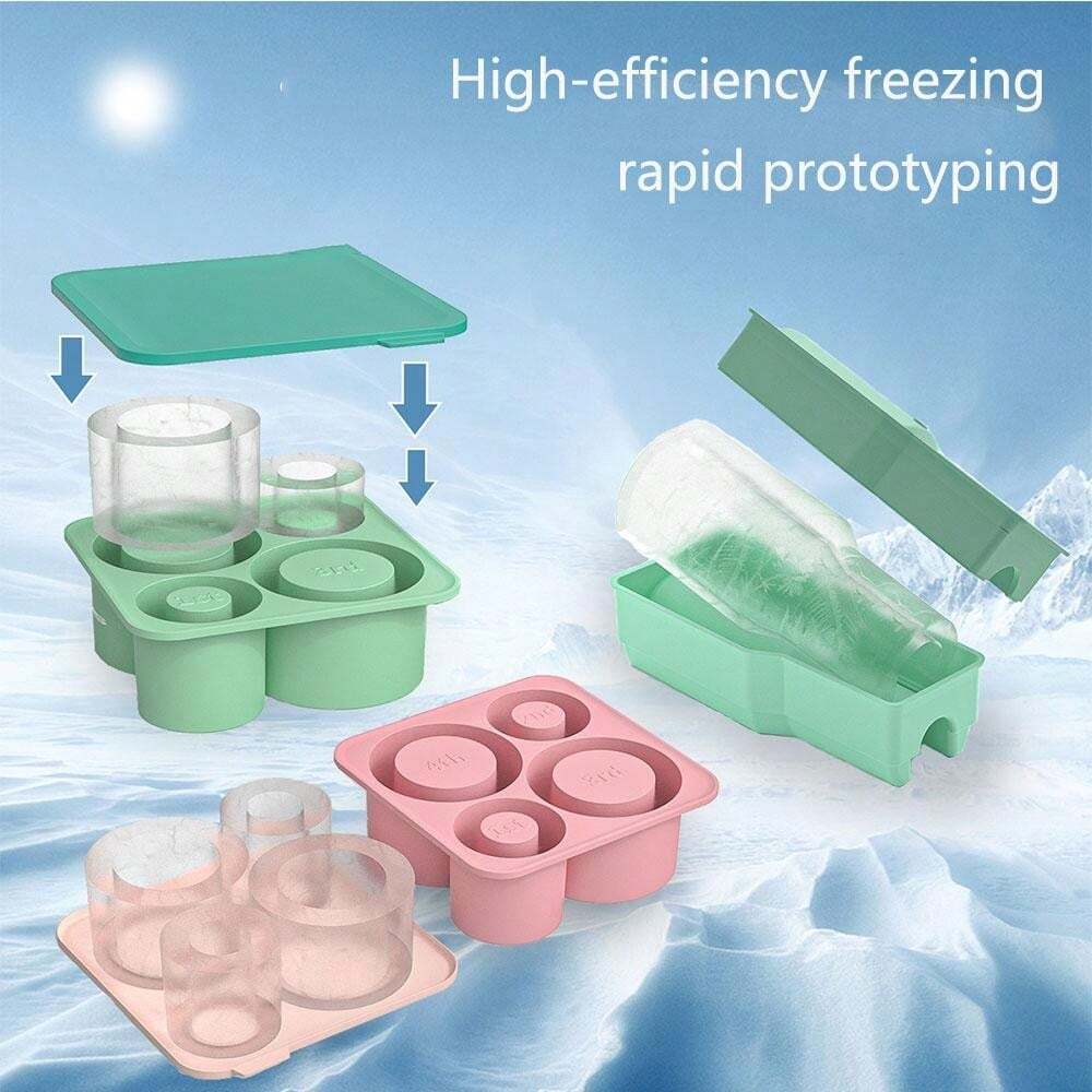 Ice Mold Four-In-One Essential For Summer Ice Drinks In The Car, Simple ...