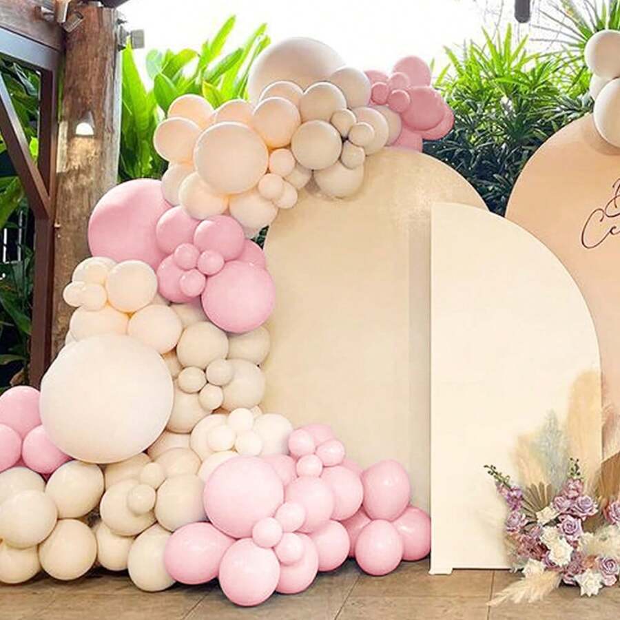 150pcs Light Pink Balloon Garland Arch Kit, Macaron-Colored Balloons In ...