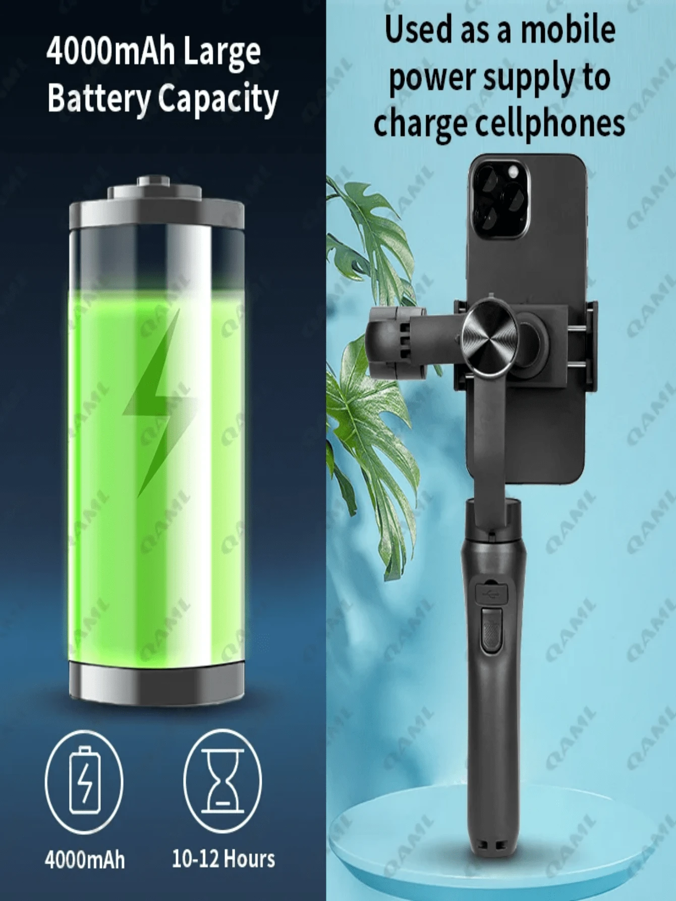 QAML F10pro 3-assige handheld gimbal smartphone-stabilisator mobiele ...