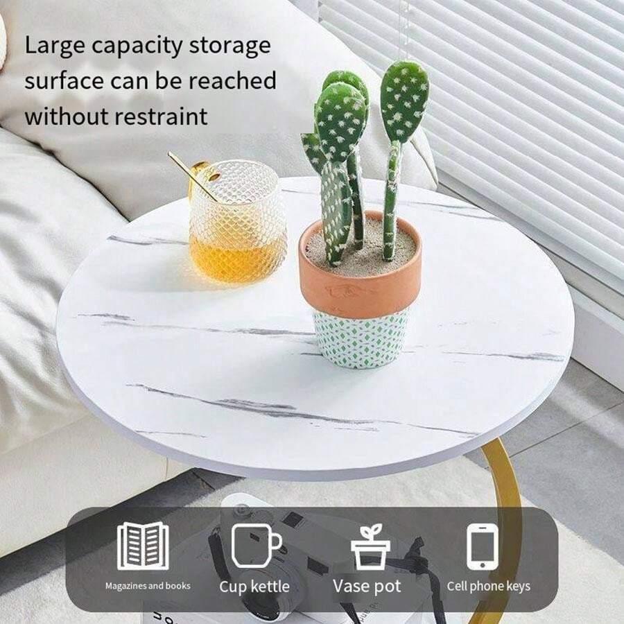 A Small Coffee Table For The Side Of The Sofa Multifunctional Mini ...