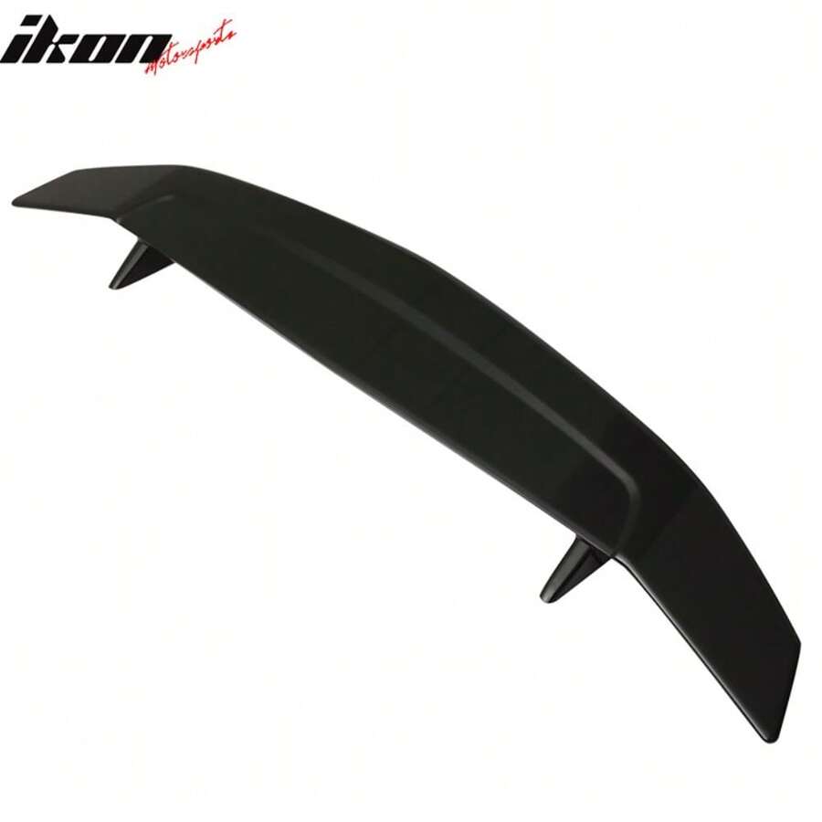 Universal Rear Spoiler Wing & 3RD Brake LED Light Glossy Black Trunk ...