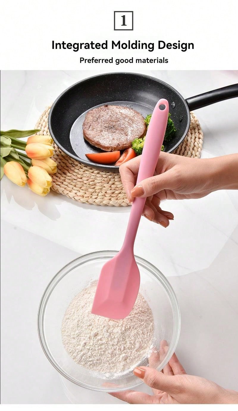 Silicone Kitchenware Set Scraper 5-Piece Set Baking Kitchenware Full ...