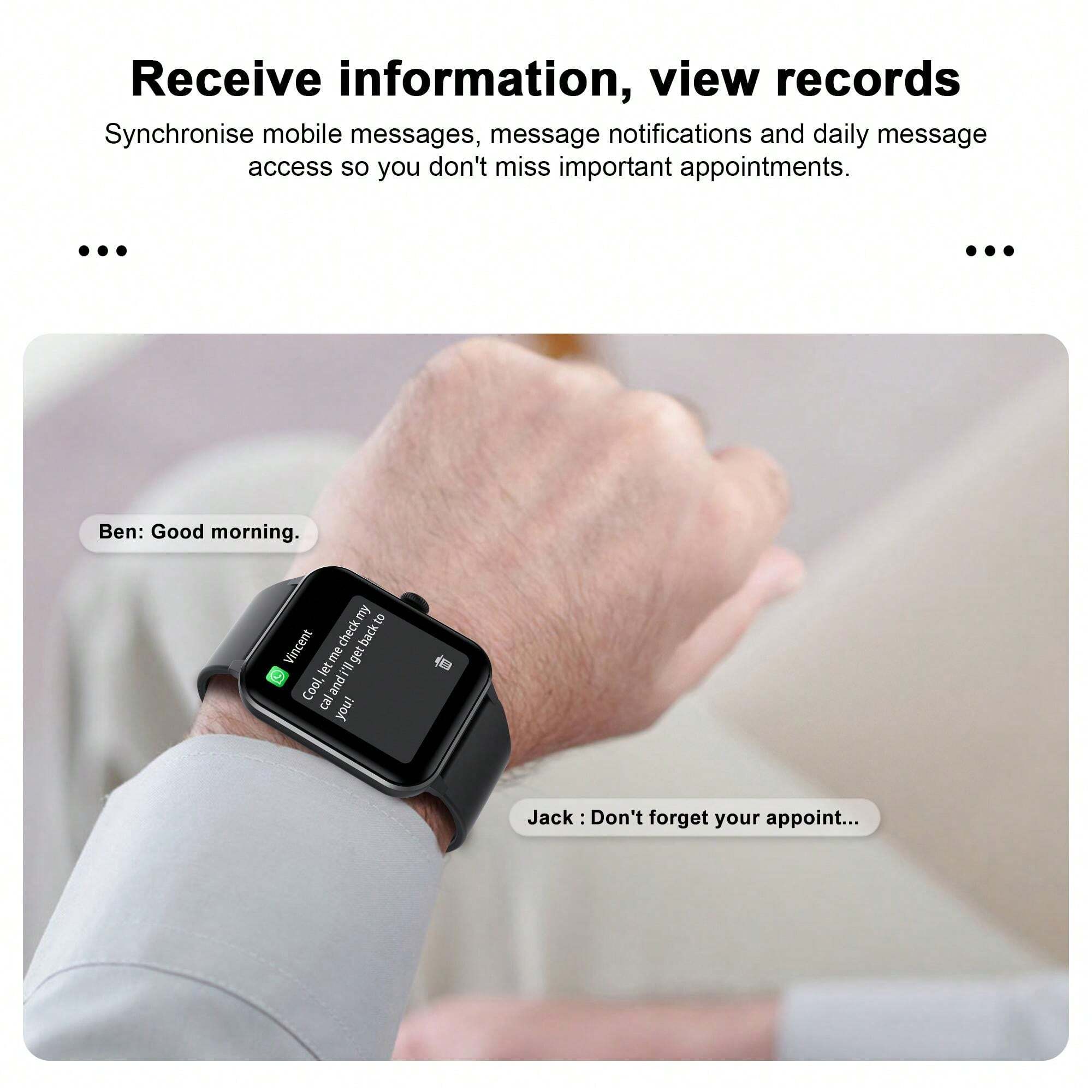 Blackview R50 smartwatch - Bluetooth-oproepen/AI-stemassistent, 1,85 ...