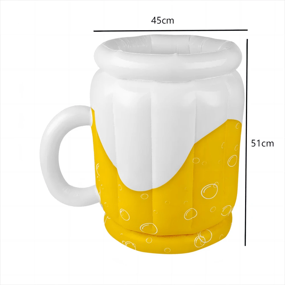 1PC PVC 20*18-Inch Inflatable Beer Ice Bucket For Outdoor Pool Beach ...