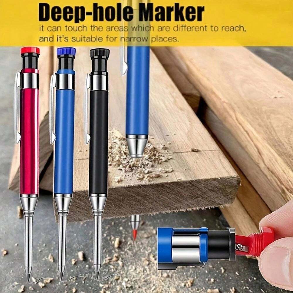 2.8mm Metal Aluminum Alloy Carpenter Pencil Lead Sharpener Deep Hole ...