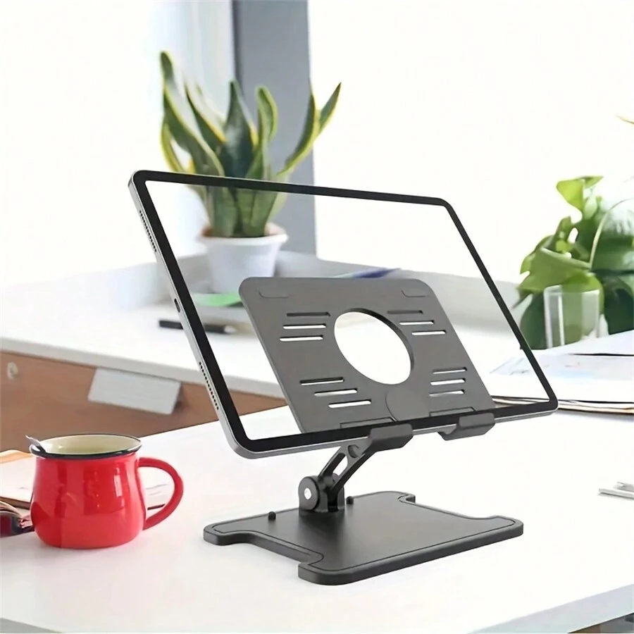 New 360 Degree Rotating Tablet Stand, Foldable Height-Adjustable ...