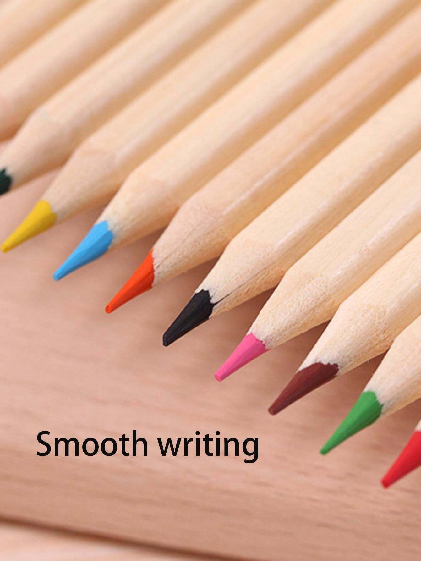 1 pièce Ensemble de crayons de couleur hexagonaux 12 couleurs pour ...