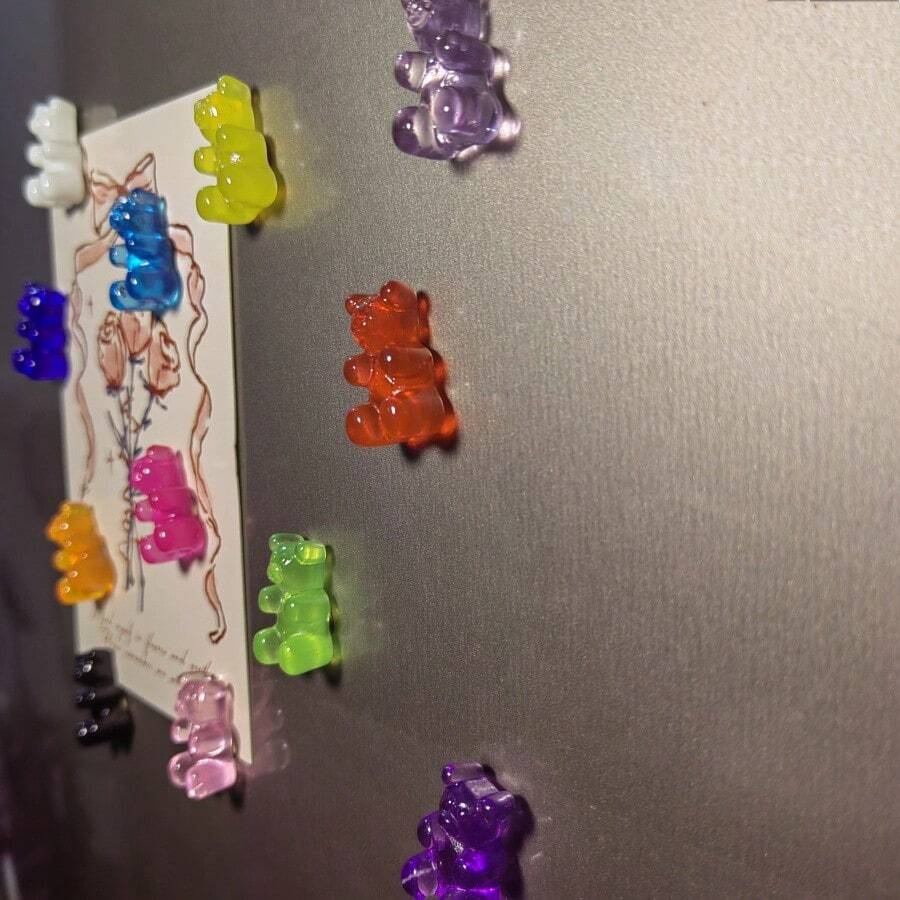 10pcs, Refrigerator Magnets, Mixed Large Bear Refrigerator Magnets ...