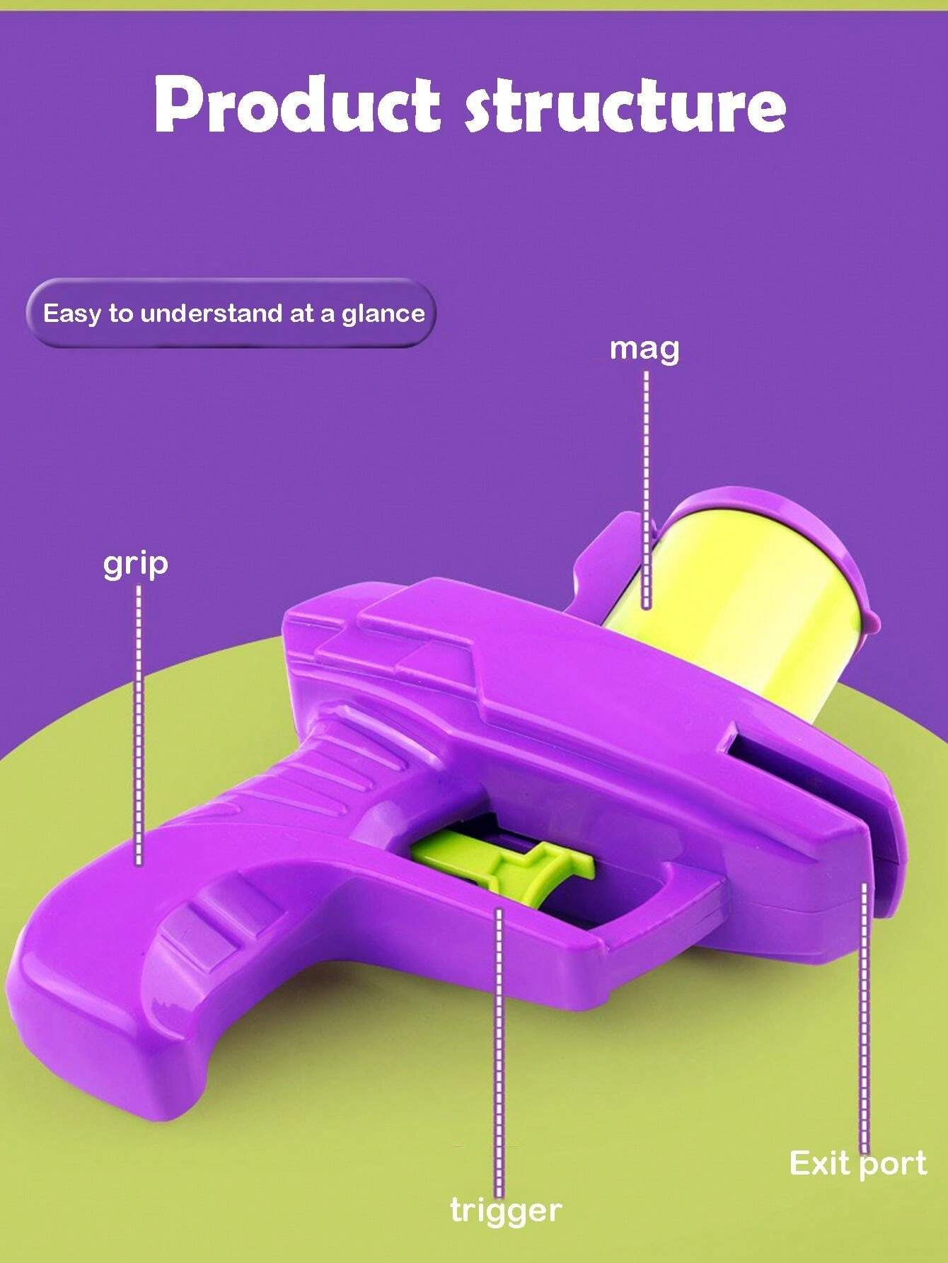 Kids Soft Foam Dart Gun Toy Launcher, Disc Dart Pistol Outdoor ...