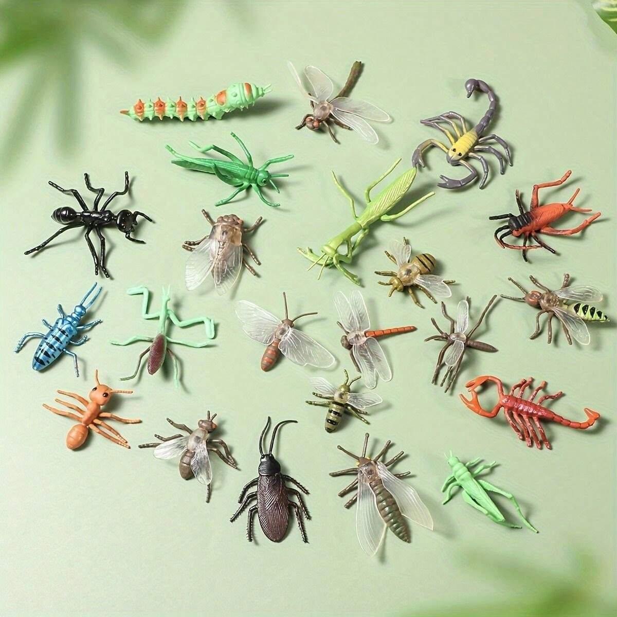 12pcs Randomly Different Mini Insect Simulation Models Plastic Small ...