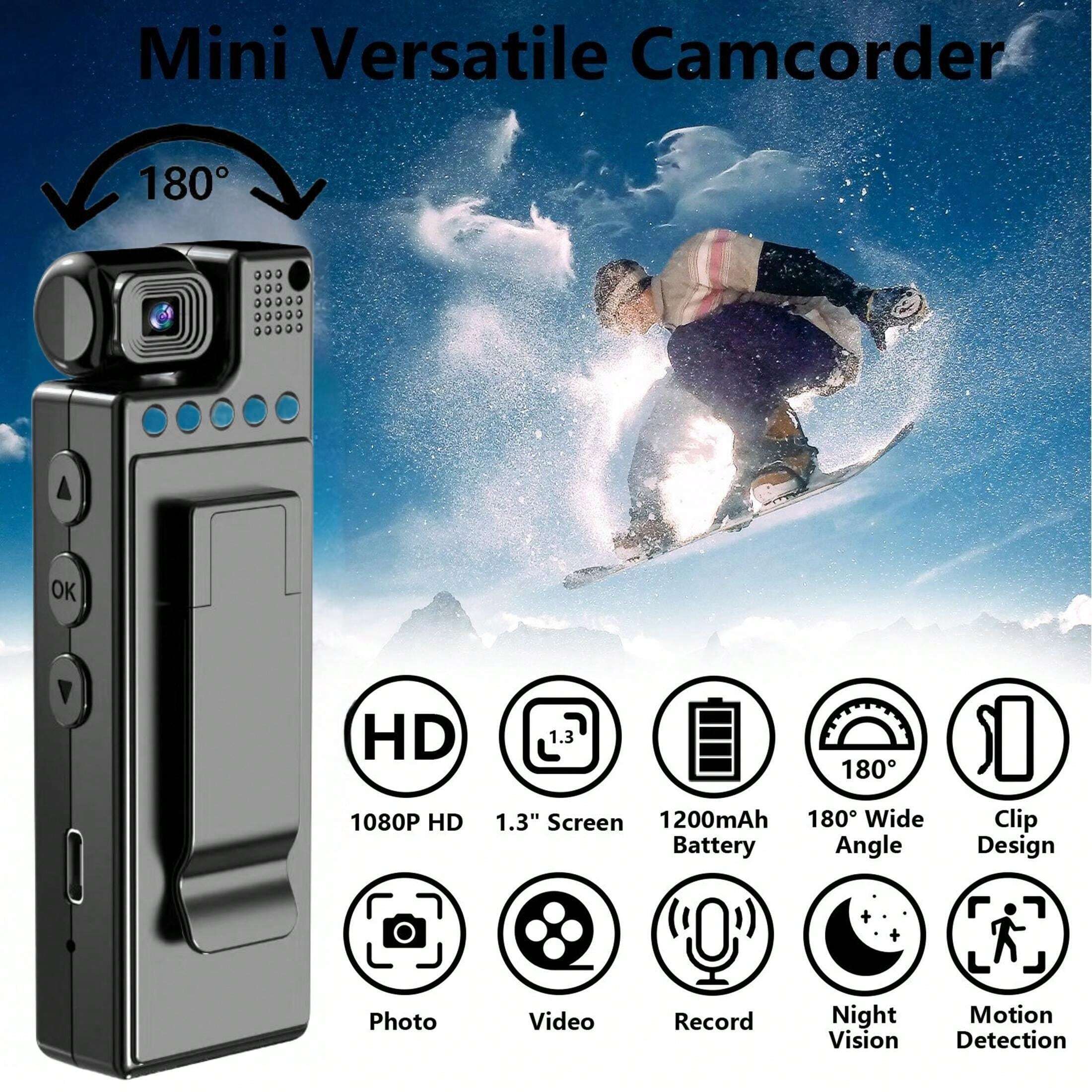 Mini Body Camera 1080P Portable Outdoor Sports Camera Video Recorder ...