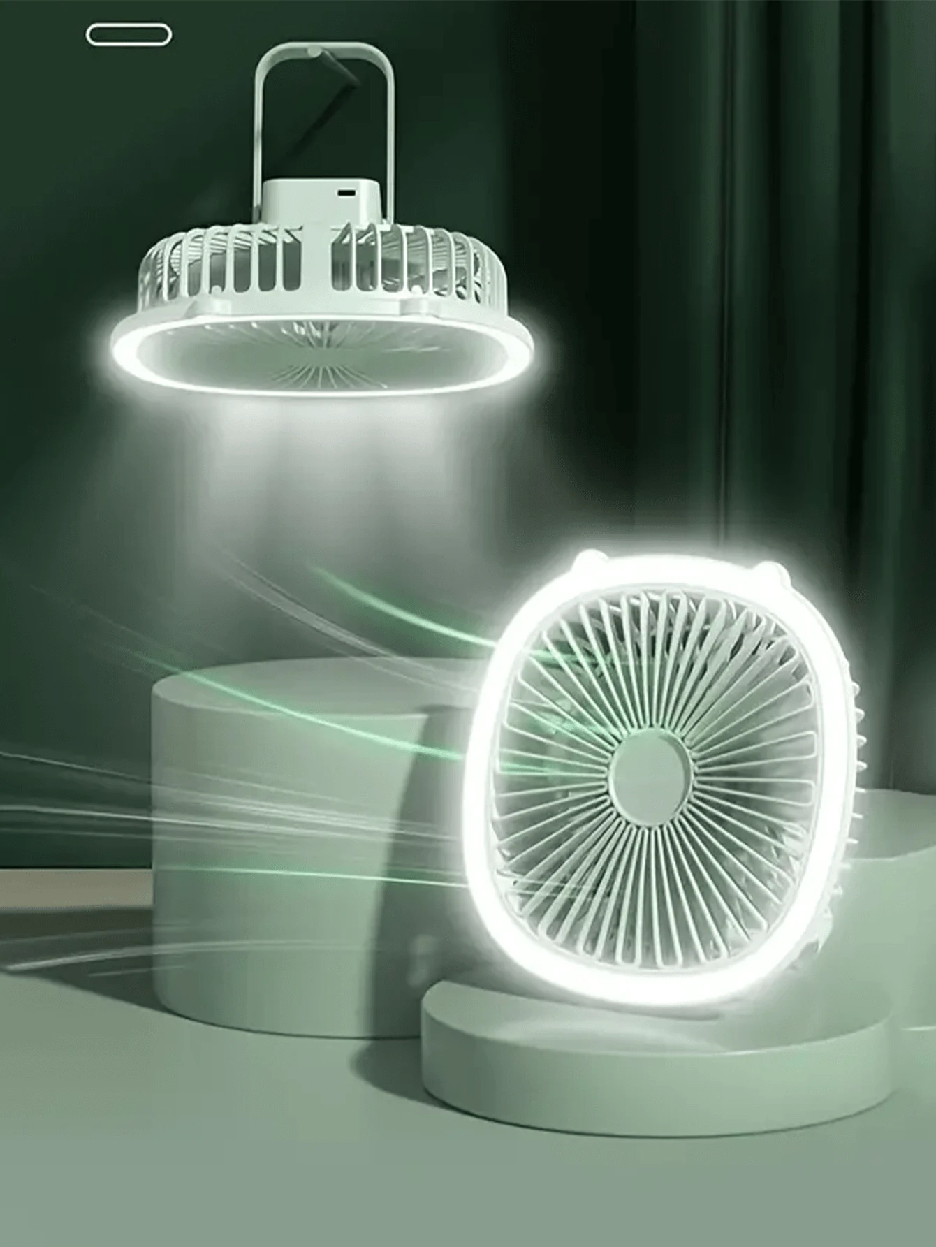 A Rechargeable Fan With A Fill Light Function, Which Combines Fan And ...