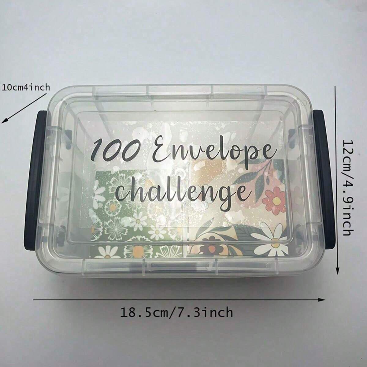 100 Envelopes Money Saving Challenge Box, Money Saving Challenge ...