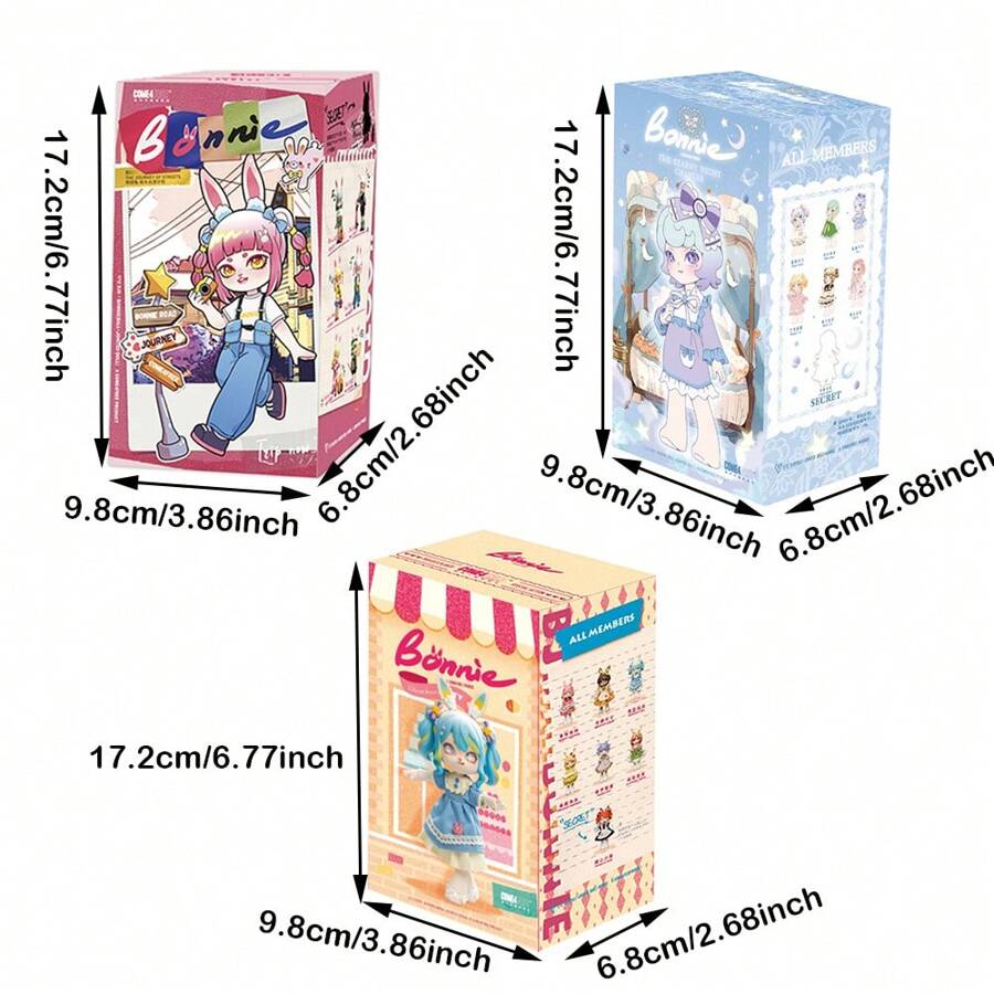 Bonnie Blind Box 1/12 BJD Ob11 Dolls Mystery Box Toys Cute Action ...