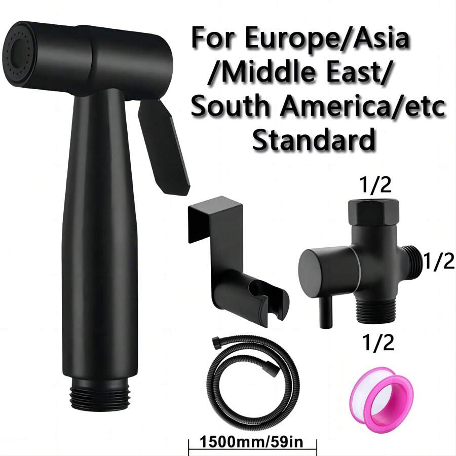 1set 304 Stainless Steel Toilet Flush Spray Gun, Female Washer Spray ...