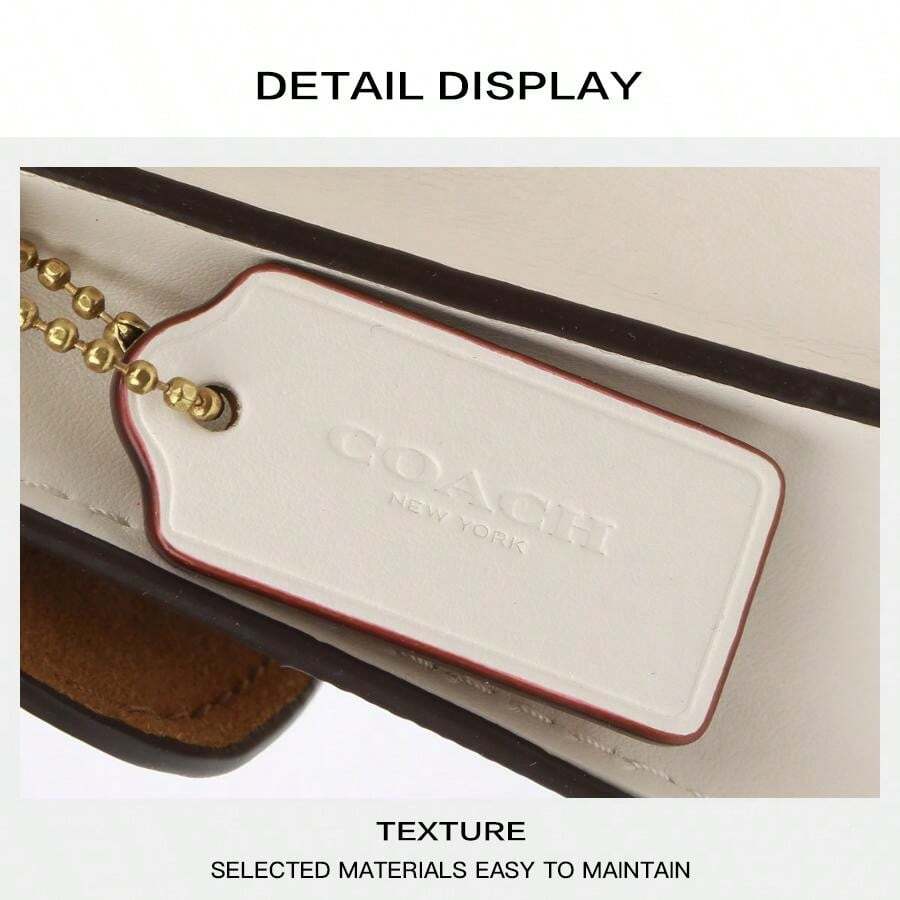 Coach Bolso bandolera Parker 18 de lona con remaches de rosa té y ...